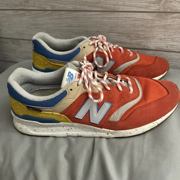 New Balance 997H Energy Red Atomic Yellow Cordura Suede Multicolor ...