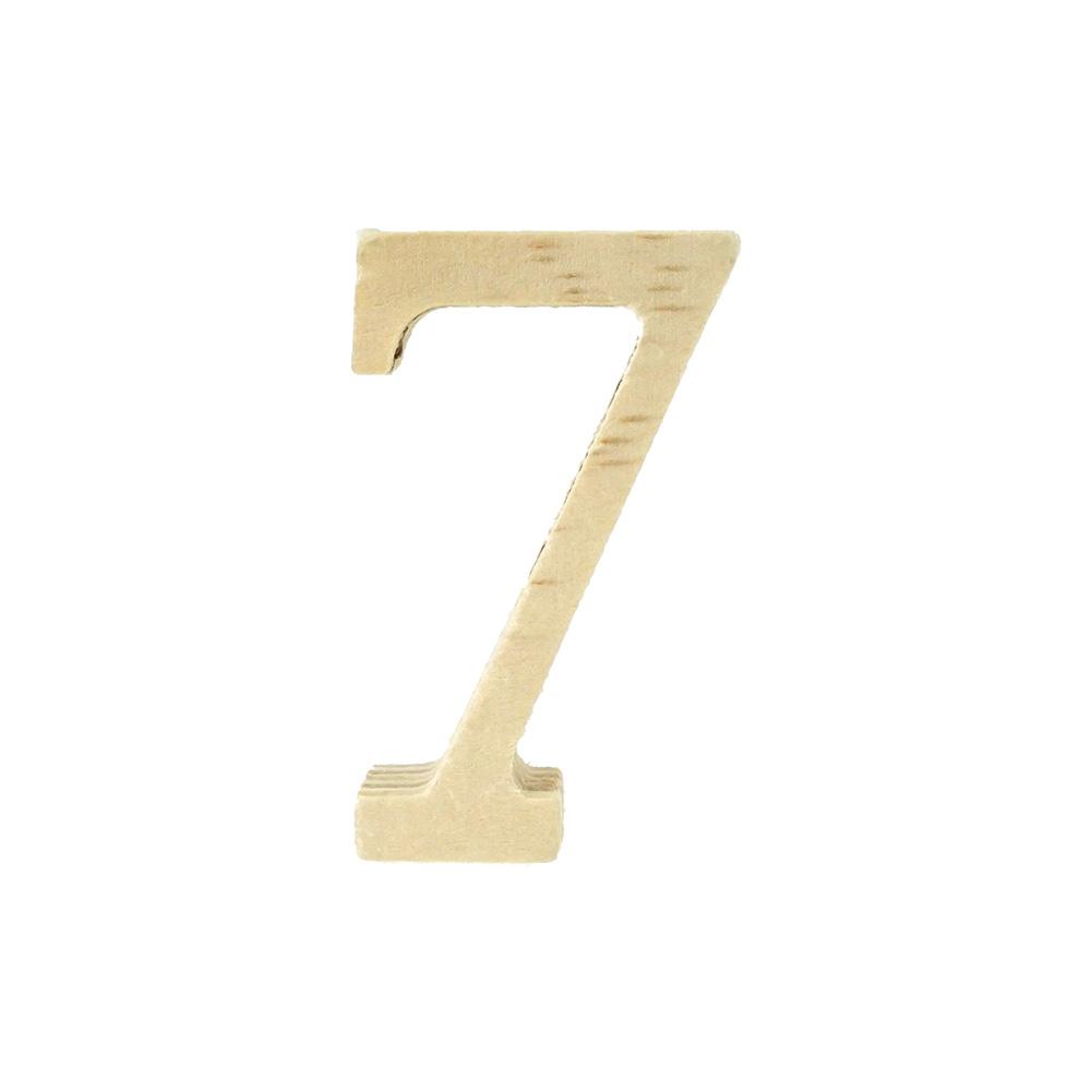 Pine Standing Wood Number 7, 2-Inch, 3-Count - Walmart.com