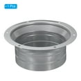 Uxcell 4 Inch Duct Connector Flange Metal Fitting Straight Pipe Flange ...