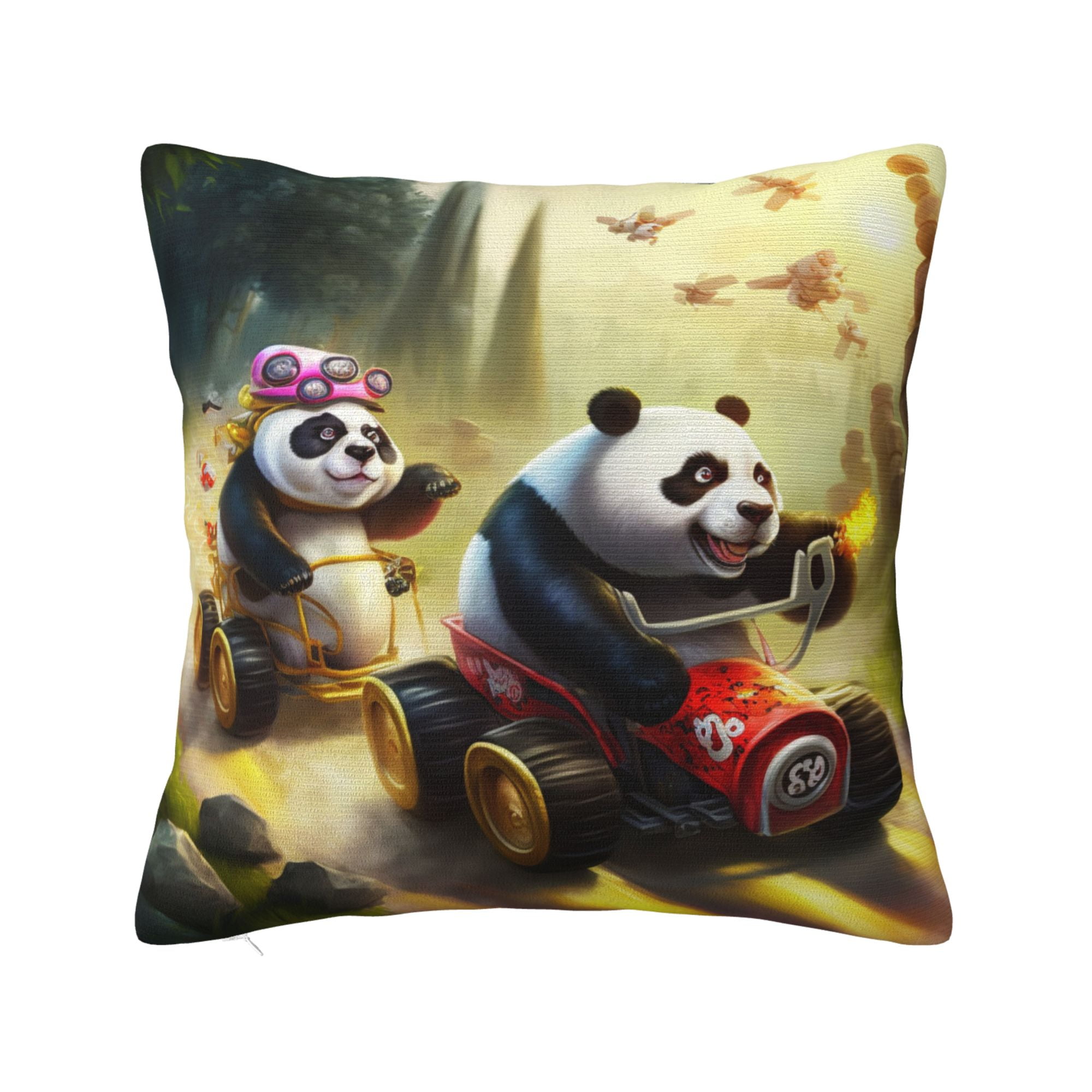 ZICANCN Decorative Throw Pillow Covers , Panda Race Couch Sofa ...