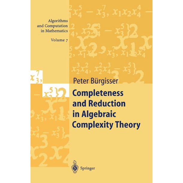 Algorithms and Computation in Mathematics: Completeness and Reduction ...
