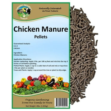 Chicken Manure Pellets 16 Pounds - Nutrient-Rich, Slow-Release ...