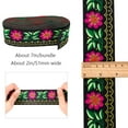 Embroidery Polyester Ribbons Jacquard Ribbon Garment Accessories Floral ...
