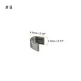 40Pack #8 U Shape Top Stoppers for Bags Coats Jackets Zippers Replacing ...