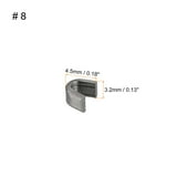 40Pack #8 U Shape Top Stoppers for Bags Coats Jackets Zippers Replacing ...