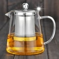 Tineasur Loose Leaf Tea Steeper Pot Transparent 1Pack Borosilicate with ...