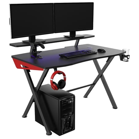 X-frame gaming desk - 121cm x 75cm surface area-- | Walmart Canada