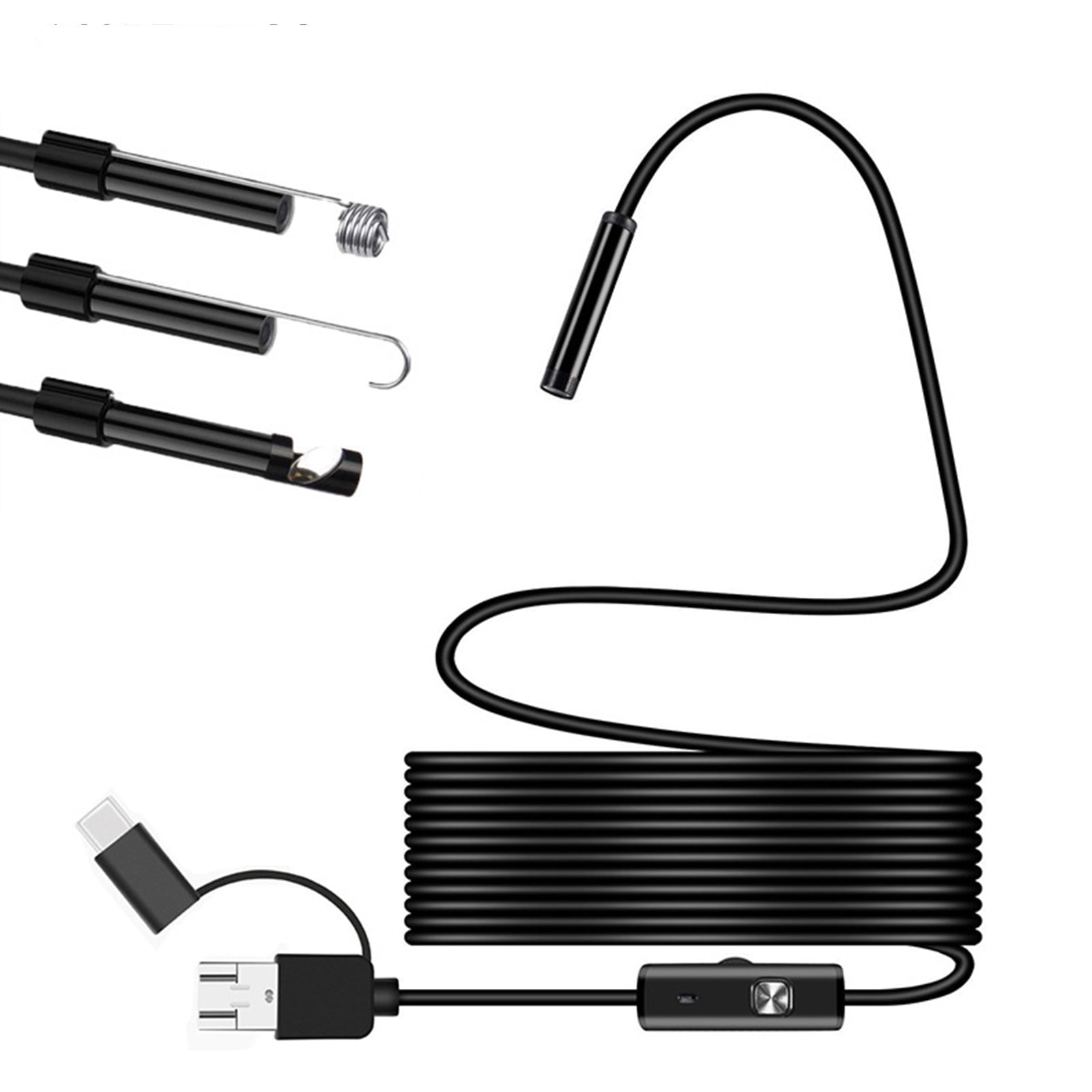 Endoscopio impermeable Boroscopio Alambre flexible 6 LED Inspección ...