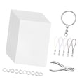 141Pcs Heat Shrink Paper for Keychains Plastic Plastic Craft Set with ...