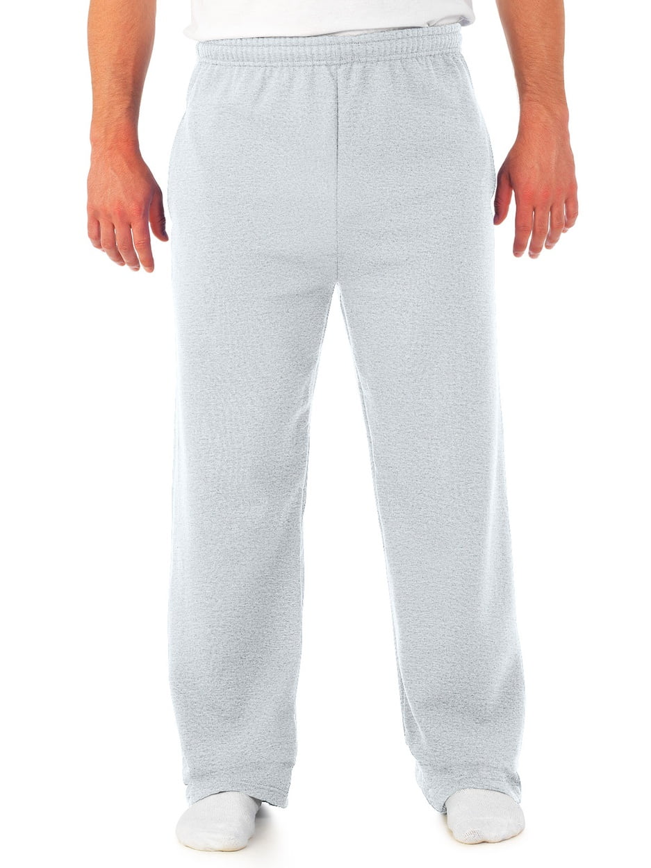 Jerzees 974MP 8 oz. 50/50 Open Bottom Fleece Pant, Ash Small - Walmart.com