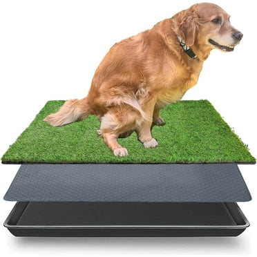 "LOMANTOWN Indoor Pet Toilet Training Mat, Artificial Grass Dog Potty ...