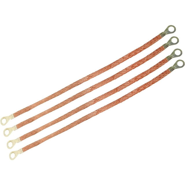 Braided Engine Ground Strap,Pure Copper Car Grounding Kit with 3/16 ...