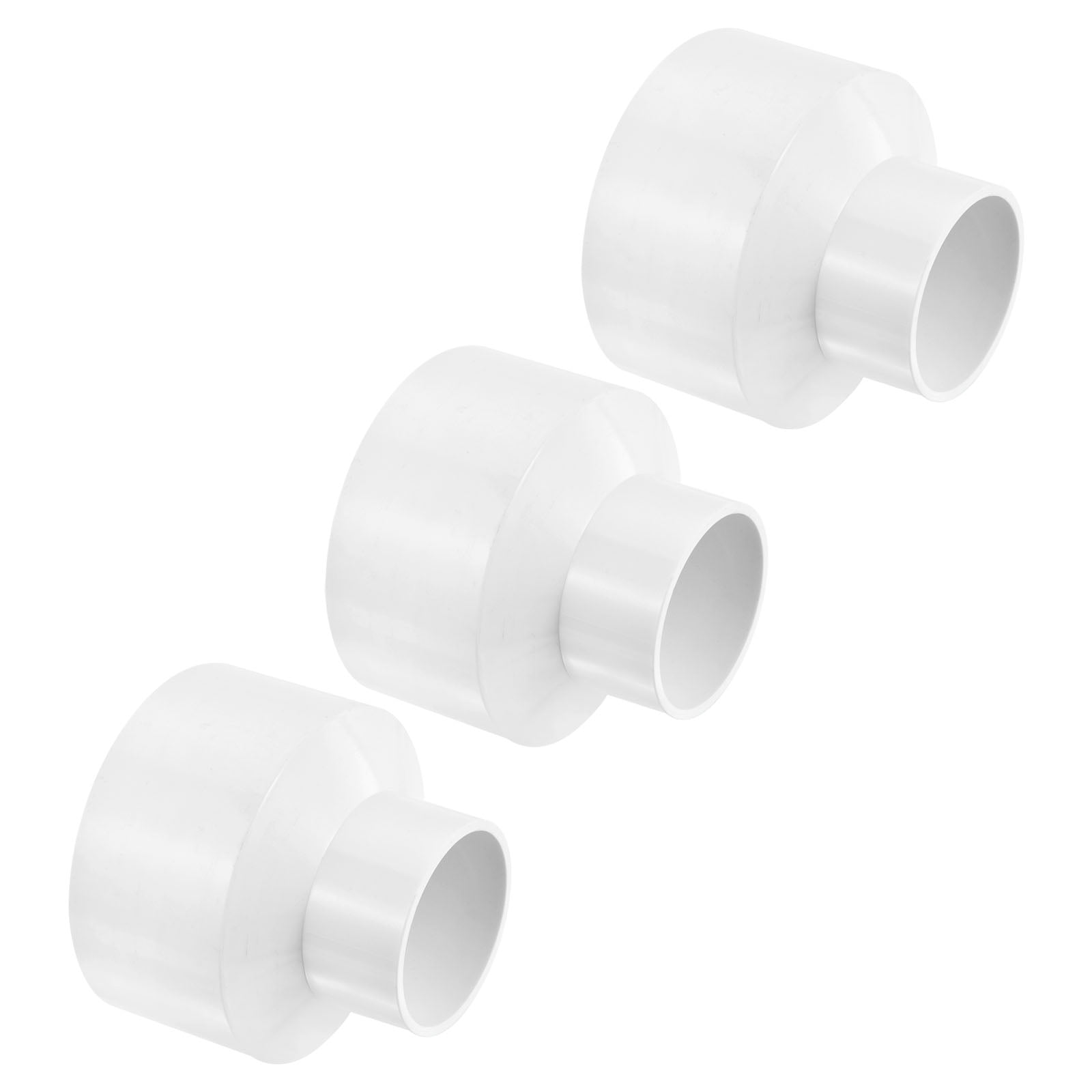 Uxcell 110mm to 63mm ID PVC Reducer Pipe Fitting Straight Adapter ...