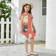 BZSMCE Short Sleeve dress Dress Casual Cotton Dresses-Fluffy Puppy Red ...
