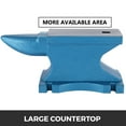 BENTISM 99 lb Blacksmith Anvil Cast-Iron 45 kg Heat Treated Long Round ...