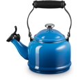 Le Creuset Enamel On Steel Demi Tea Kettle with Metal Finishes, 1.25 qt ...