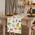Beige Flamingos Burlap Cotton Table Runner 16x72 Inches Long, Tropical ...