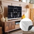 Indoor Elastic TV Cover, Farm Cow Pig Duck Dust Proof TV Screen ...