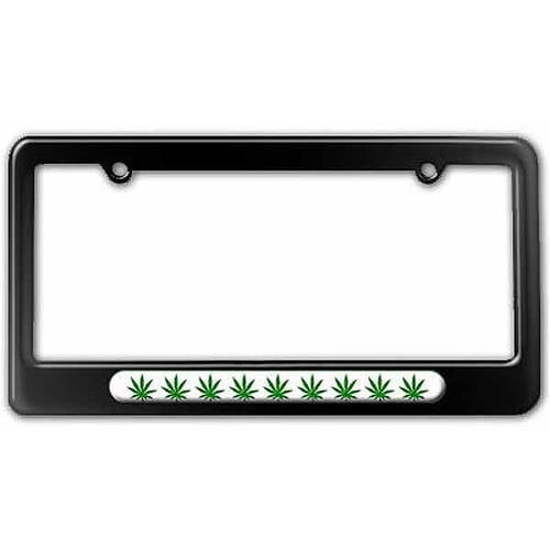 Marijuana Leaf, Pot, Weed License Plate Tag Frame, Multiple Colors ...