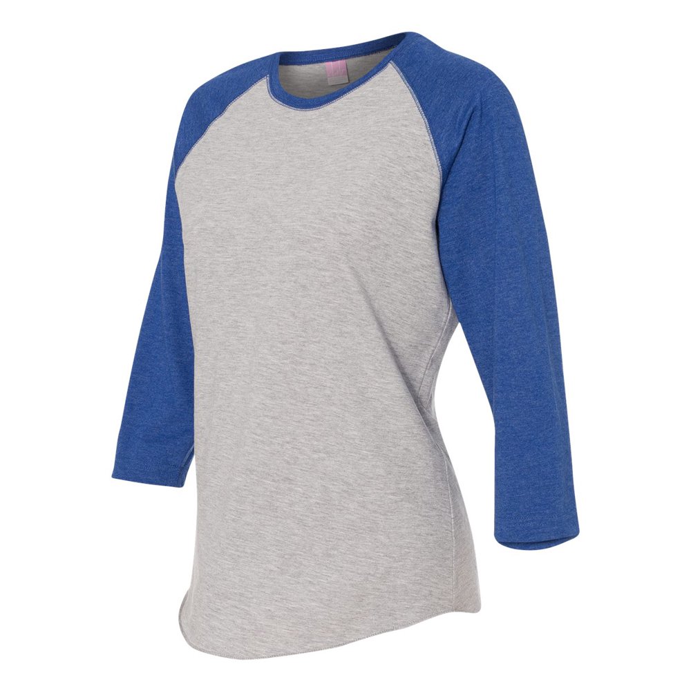 LAT Apparel - LAT - Women's Long Sleeve Baseball Fine Jersey Tee ...