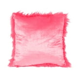Mainstays Flokati Decorative Throw Pillow, 16" x 16", Fuschia Burst ...