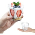 250 Pack 5 oz Clear Plastic Dessert Cups with Spoons - Square Parfait ...