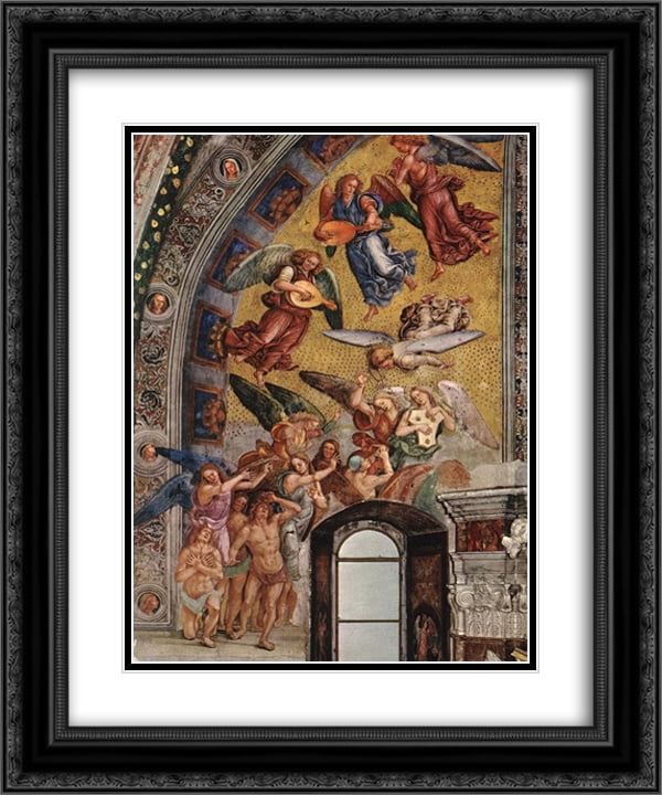 Luca Signorelli 2x Matted 20x24 Black Ornate Framed Art Print 'The Last ...