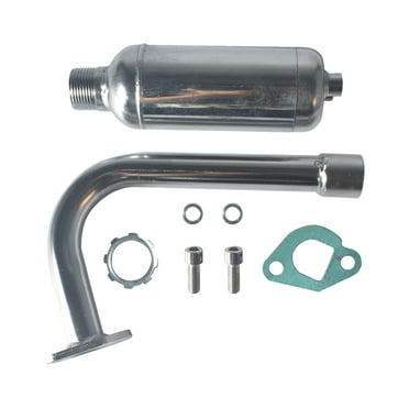 Exhaust Pipe with Female Threaded for Predator 212cc 196cc Go Kart Mini ...