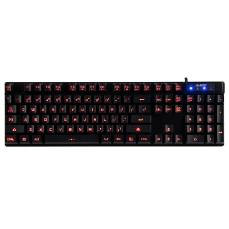 USB Keyboard 104 Keys Backlit Anti-ghosting Computer RGB Keys Frameless ...