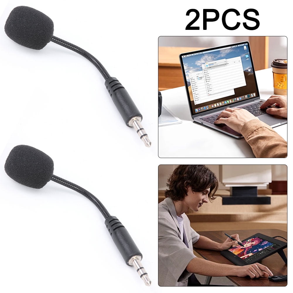 Mini Micrófono Flexible Con Conector 3 5mm para PC Portátil Y Notebook ...
