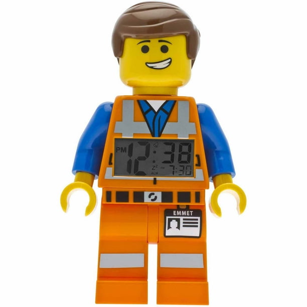 LEGO Movie Emmet Kids' Minifigure Moveable Alarm Clock - Walmart.com
