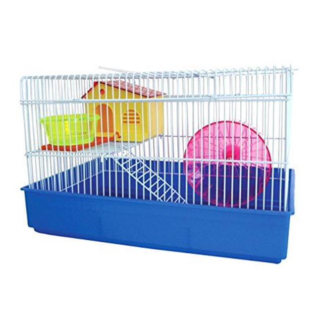 YML AH810BL 2 Level Hamster Cage, Blue - Walmart.com