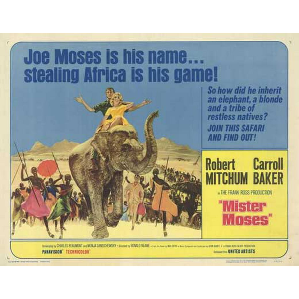 Mister Moses - movie POSTER (Style A) (11" x 14") (1965) - Walmart.com ...