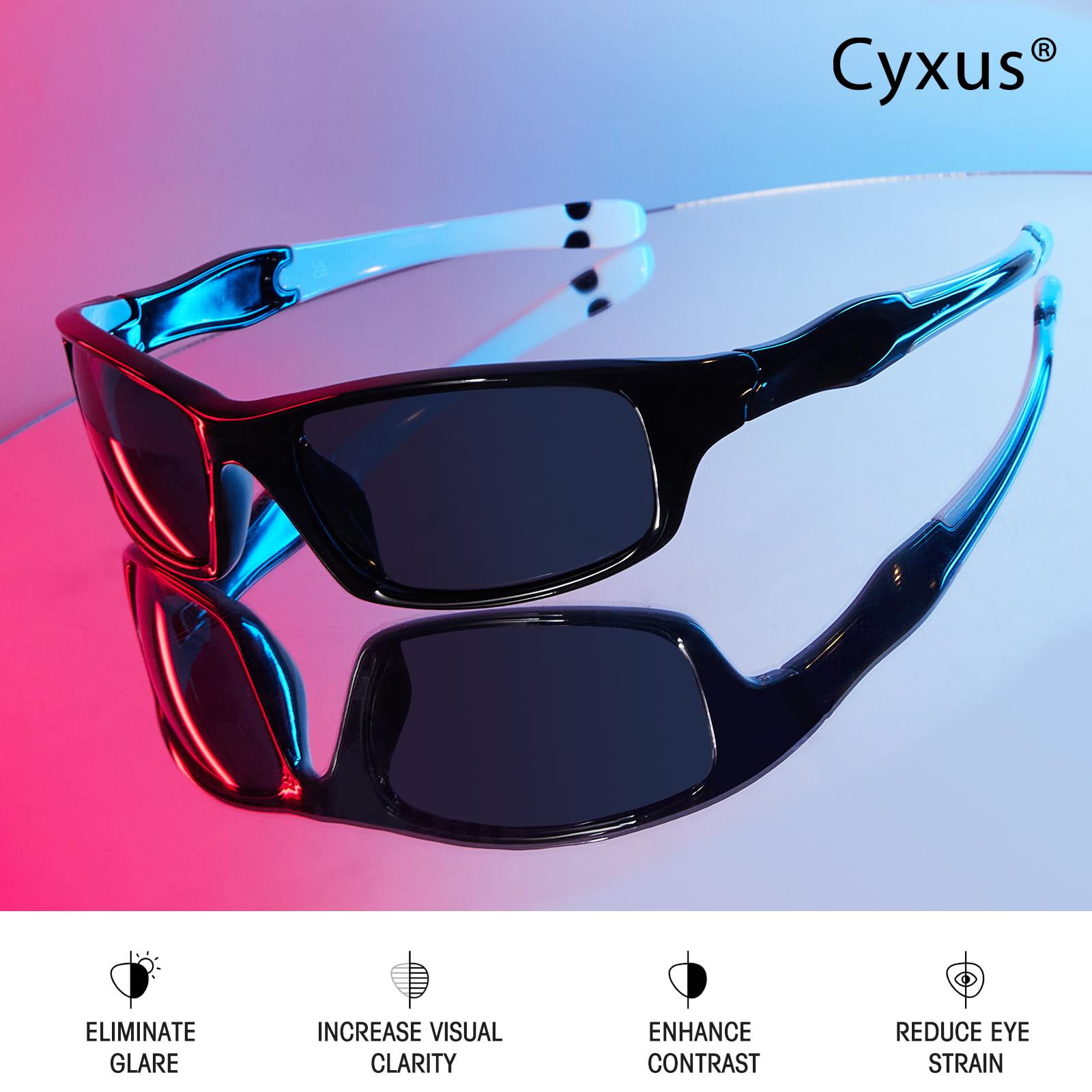 Cyxus Fashion Polarized Sunglasses UV400 Protection Anti Glare Matte ...
