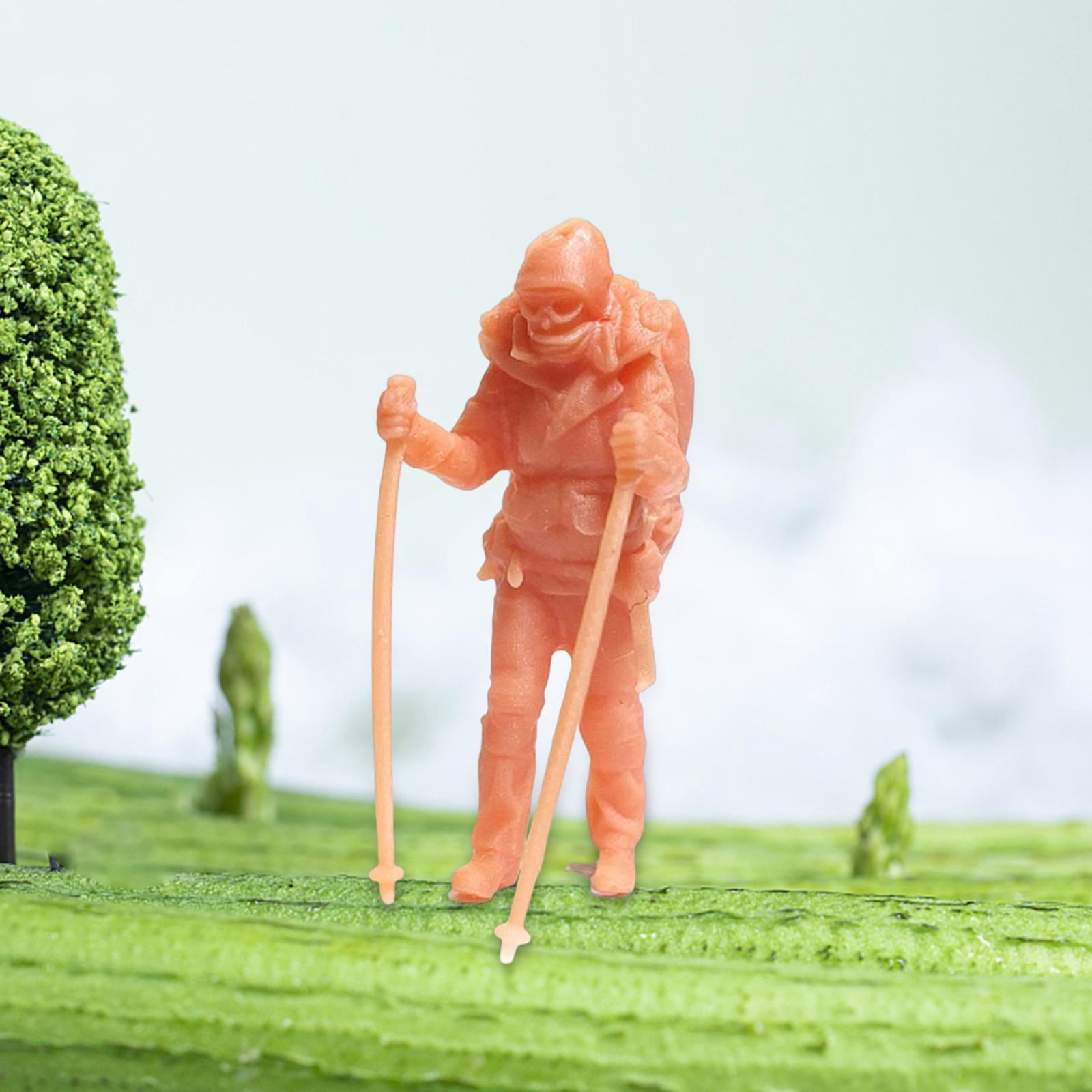 1/64 Unpainted Figures Mini for Miniature Scene Architectural Layout ...