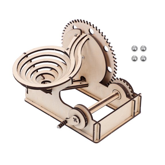 yotijay 4xWooden Labyrinth Board Game Montessori Toy Marble Maze for ...