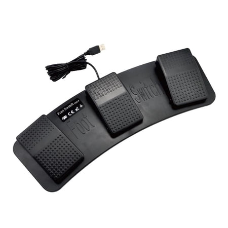 FS3-P USB Triple Foot Switch Pedal Control Keyboard Mouse PC Gaming ...