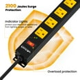 Gerass Heavy Duty Power Strip with 12 Outlets, 2100 Joules Surge ...