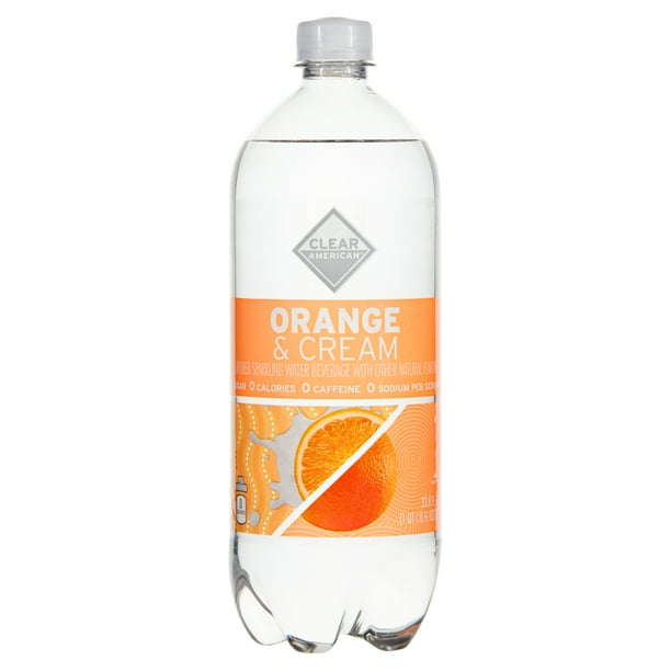 Clear American Sparkling Water, Orange & Cream, 33.8 fl oz - Walmart.com