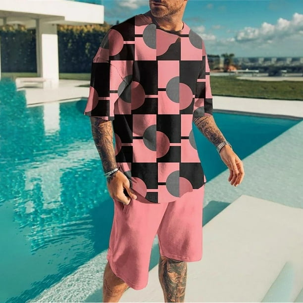 Vedolay Mens Short Outfits Mens 2 Piece Outfits Short Sets Short Sleeve