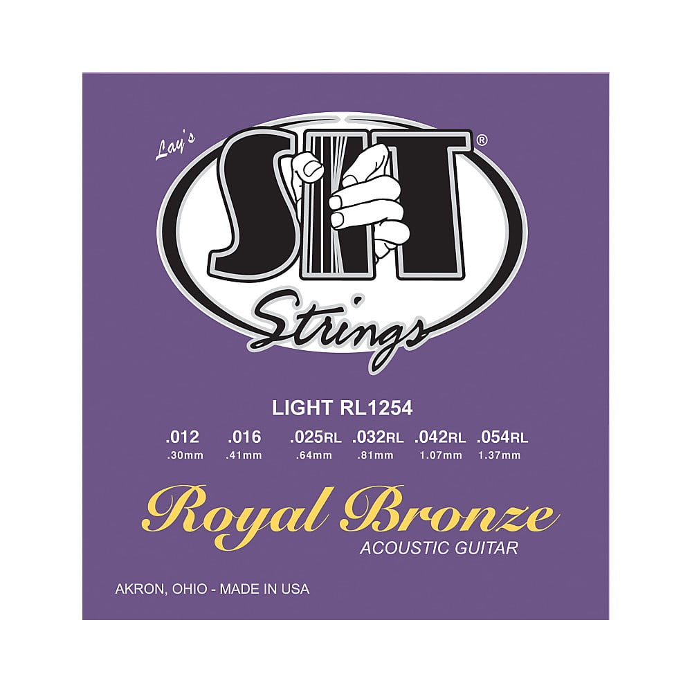 SIT Strings RL1254 Light Royal Bronze Acoustic Guitar Strings - Walmart.com