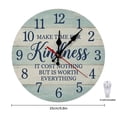 2D Flat Wall Clock Art Print, Silent Non Ticking Battery Operated ...