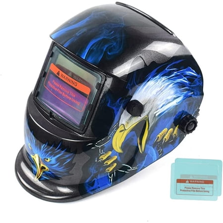 Auto Darkening Solar Powered Welding Helmet Mask Face Protection for ...