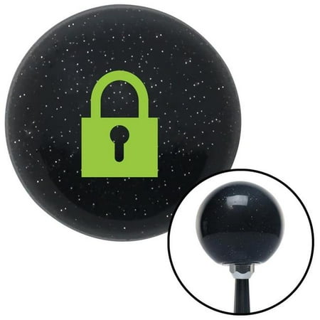 Green Lock Symbol Black Metal Flake Shift Knob with M16 x 1.5 Insert ...