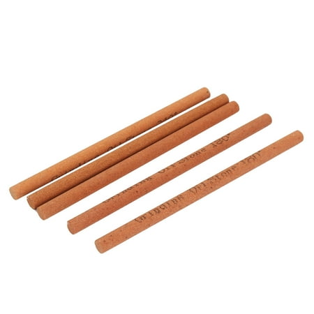 Boride Abrasives Round Polishing Oil Stone Sticks Tool 180 Grit 5 Pcs ...