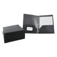 School Smart 2019636 Heavyweight Two-Pocket Poly Folder with Three-Hole ...