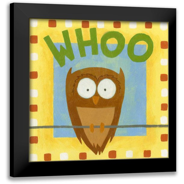 Meagher, Megan 15x15 Black Modern Framed Museum Art Print Titled - Whoo ...
