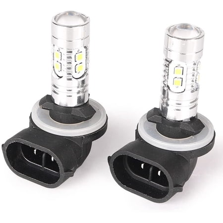 2Pcs 881 LED Fog Light Bulb DRL Daytime Driving Lamp Bulbs 50W 12V 640 ...