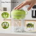 2 in 1 Ice Cube Bottle with Straw, Reusable Ice Cube Drink Water Bottle ...