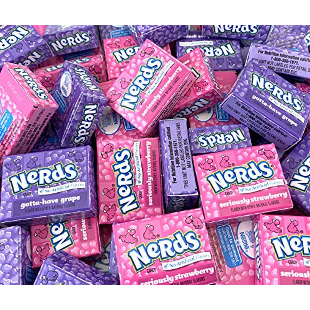 Nerds Wonka Candy Mini Boxes Strawberry And Grape Flavor Fun Size nerds-wonka-candy-mini-boxes-strawberry-and-grape-flavor-fun-size